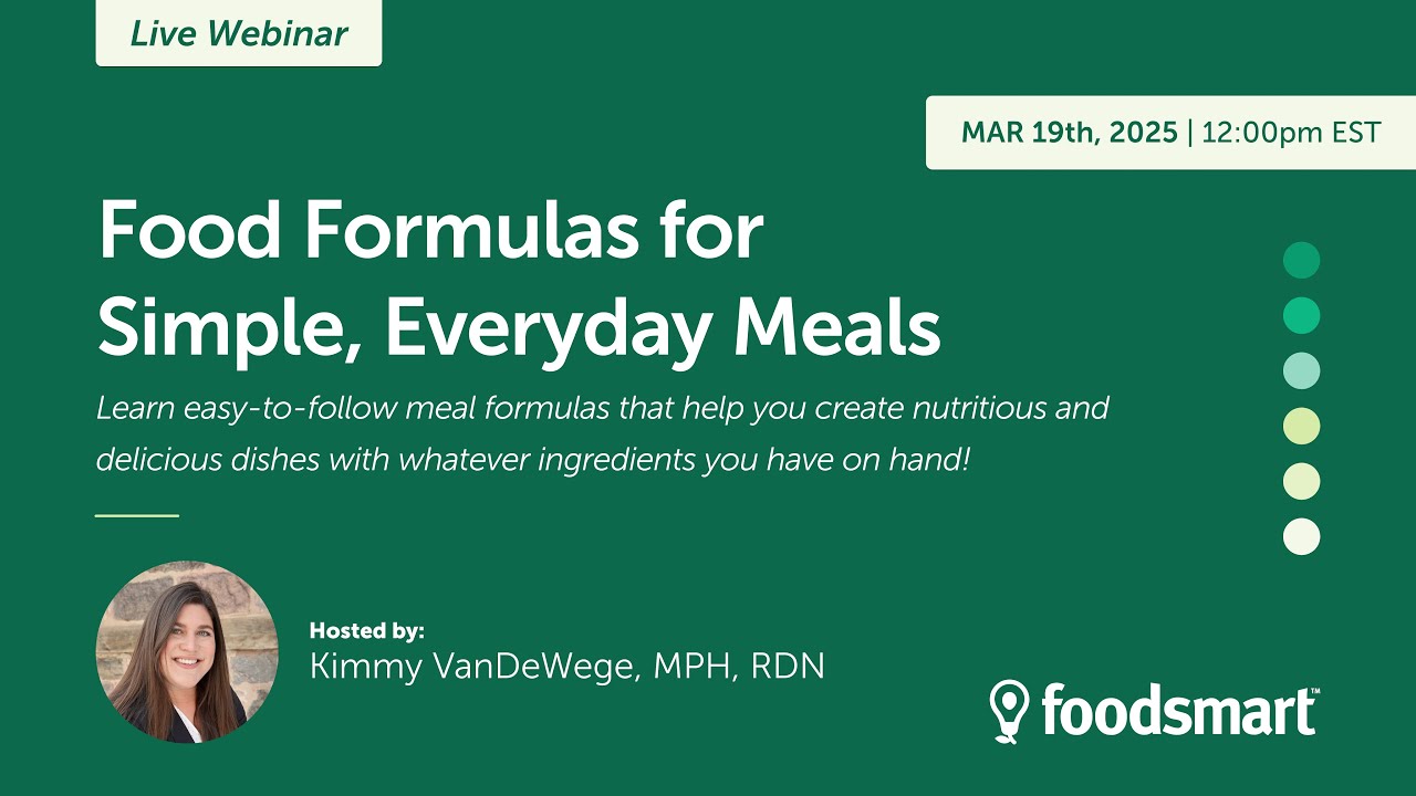 Webinar: Food Formulas for Delicious Meals on Any Budget - YouTube