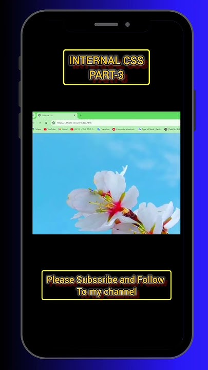 Internal Css Part 3 In Telugu Css Youtube 6025