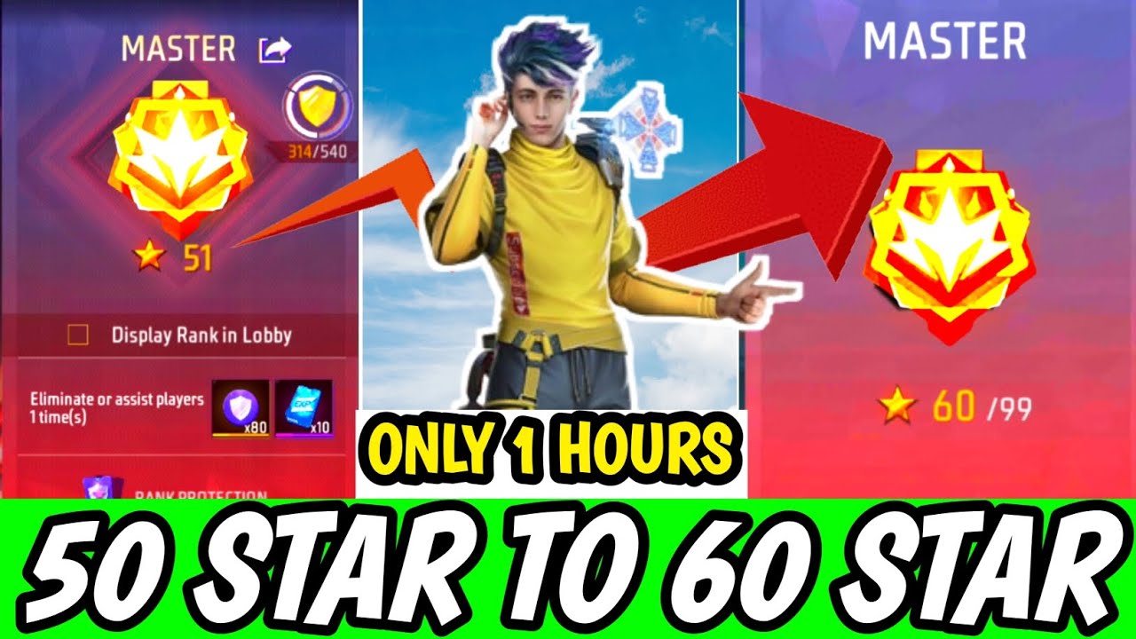 CS RANK 50 TO 60 STAR ⭐ !! Only one hours 🤬 #freefire #csrank #kadir2.0 ...