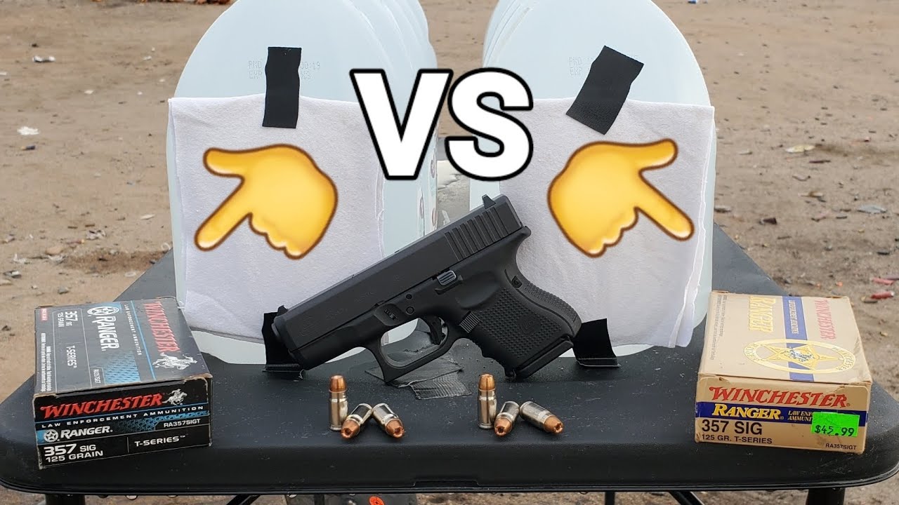 357 sig ranger t-series tan box vs black box (glock 33) - YouTube