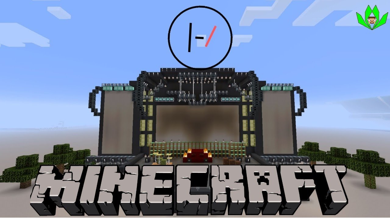Twenty One Pilot Minecraft Concert Stage - The Bandito Tour - YouTube