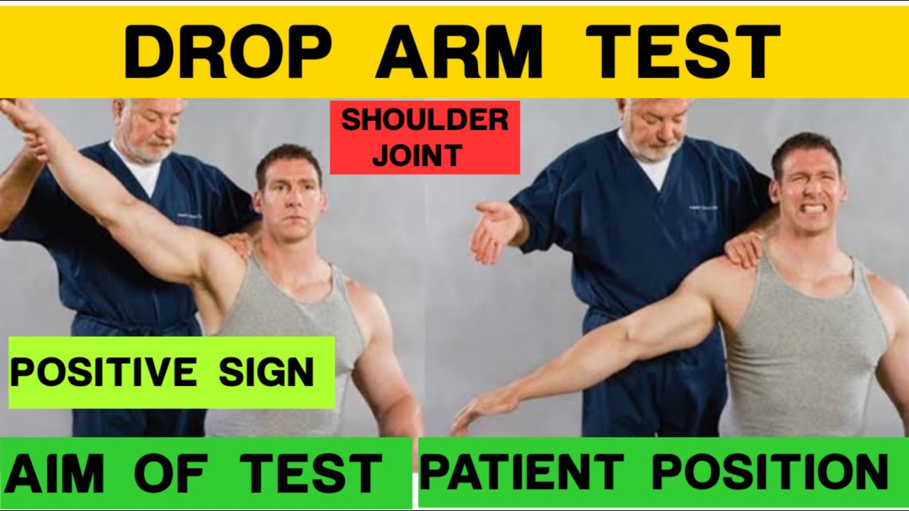 DROP ARM TEST EXPLAIN IN HINDI ||LEGEND PHYSIO - YouTube