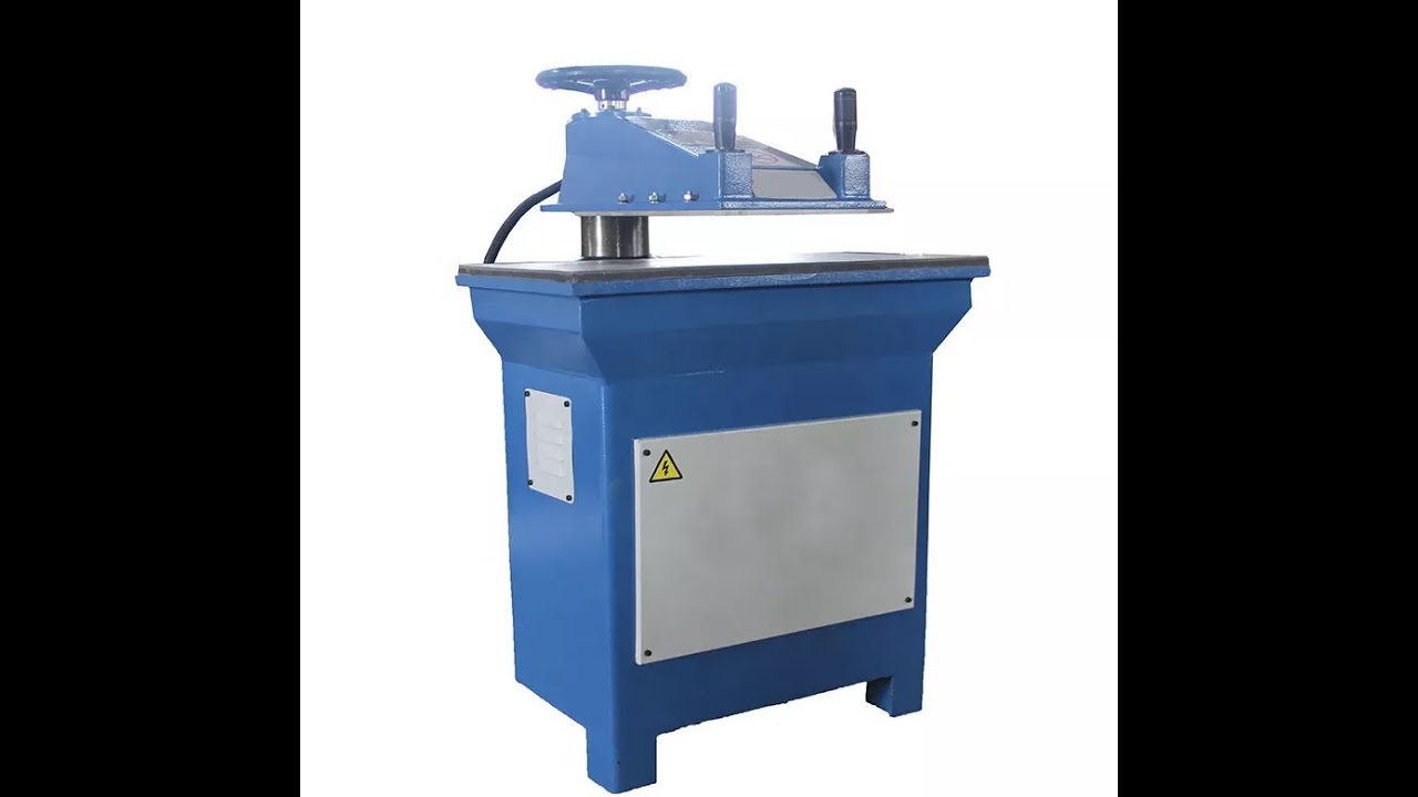 Hydraulic Swing Arm Die Press Machine/Clicker Cutting Press - YouTube