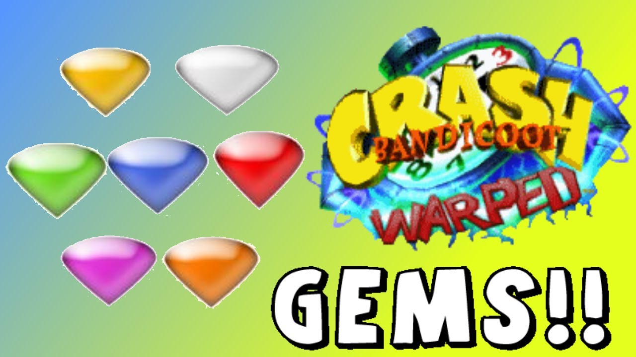 Crash Bandicoot: Coloured Gems - Purple & Blue Gem!!! - YouTube