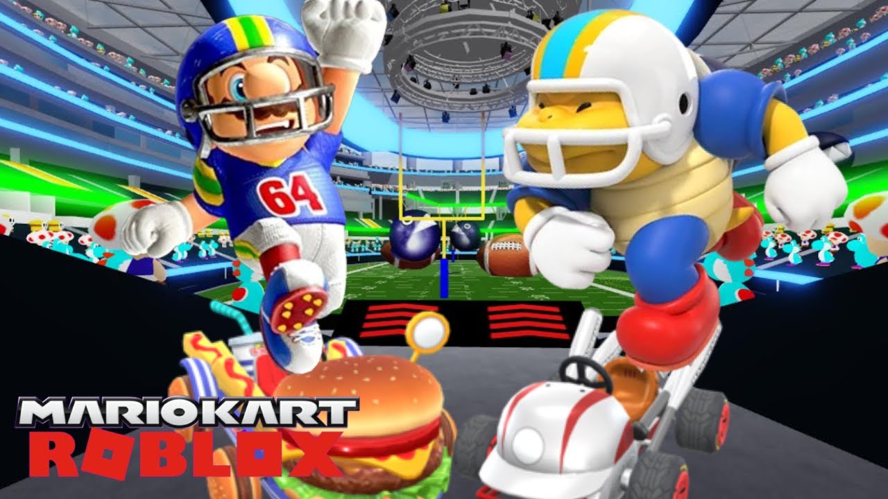 Mario Kart Roblox - Chain Chomp Stadium | GCN Waluigi Stadium | Tour ...