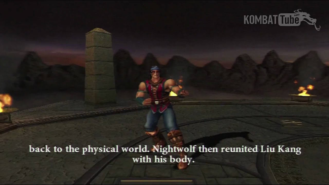 MK:Armageddon Ending: Nightwolf - YouTube