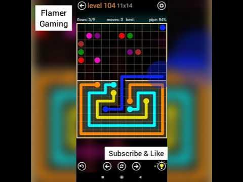 Flow Free || Hourglass Pack || 11x14 || Level 101 To 110 Gameplay - YouTube