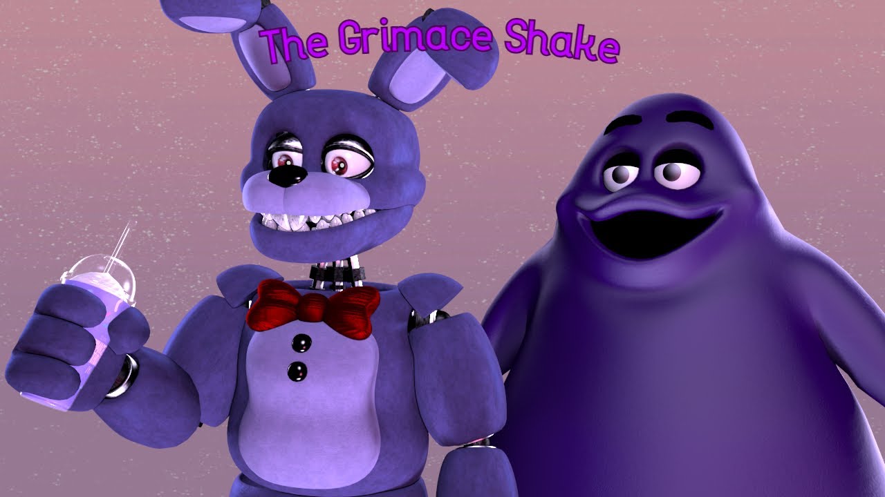 [FNAF/SFM/MEME] Bonnie tries the NEW Grimace Shake - YouTube