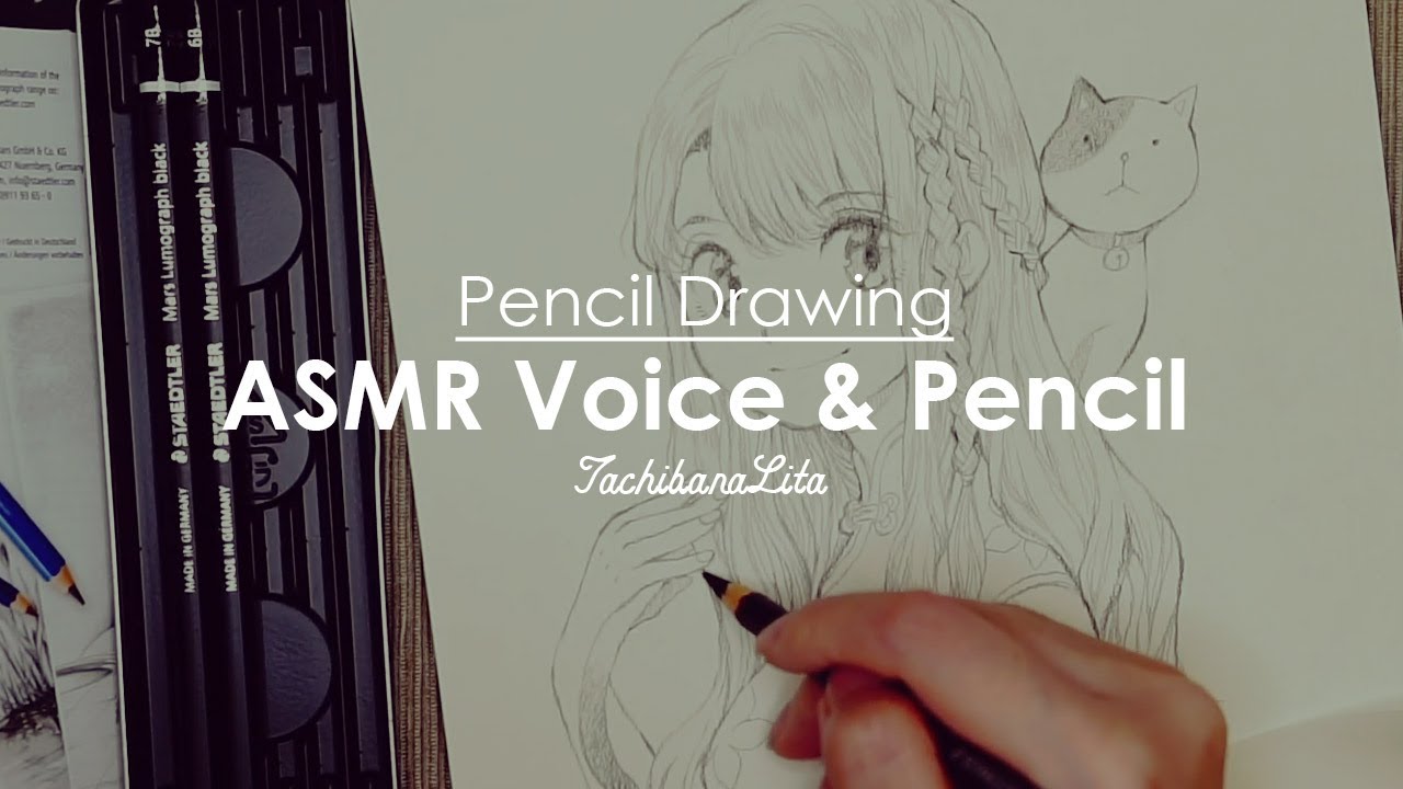[ASMR] Pencil drawings [EN/ES/JP] 2023.04.29 - YouTube