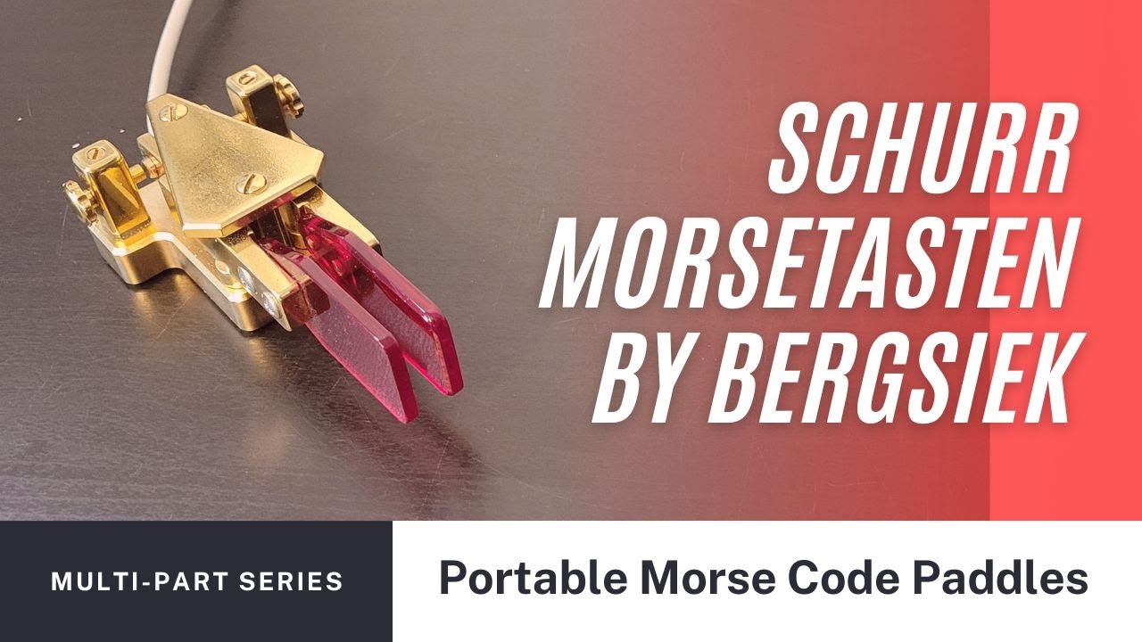 Schurr Morsetasten by Bergsiek AKA SOTA Wabbler Morse Code Paddle - YouTube