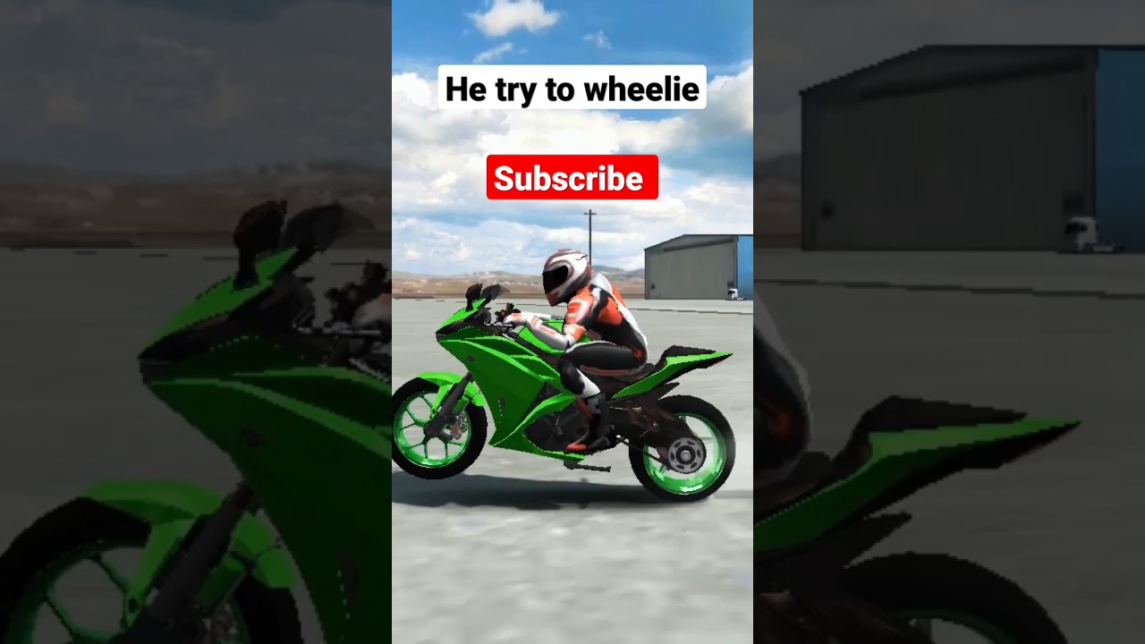 he try to wheelie and success to | bike wheelie rider life | #bike # ...