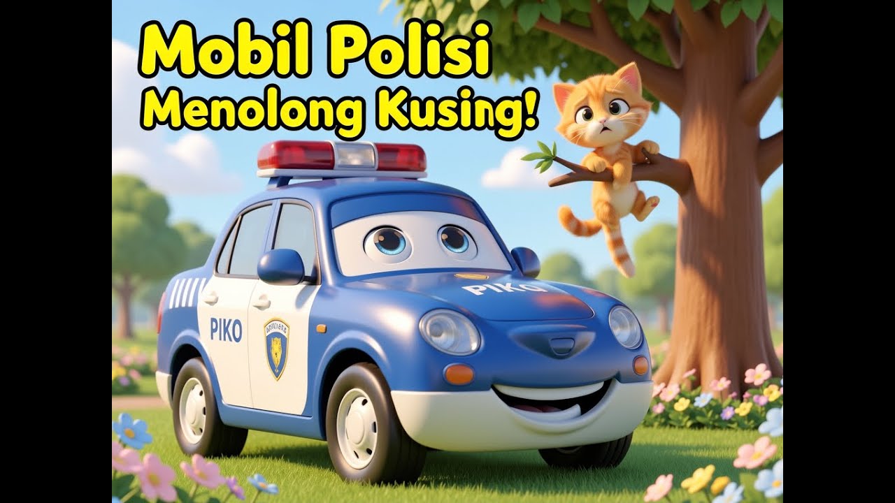 Mobil Polisi Menolong Anak Kucing 🚓🐱 | Kartun Anak Edukasi Seru - YouTube
