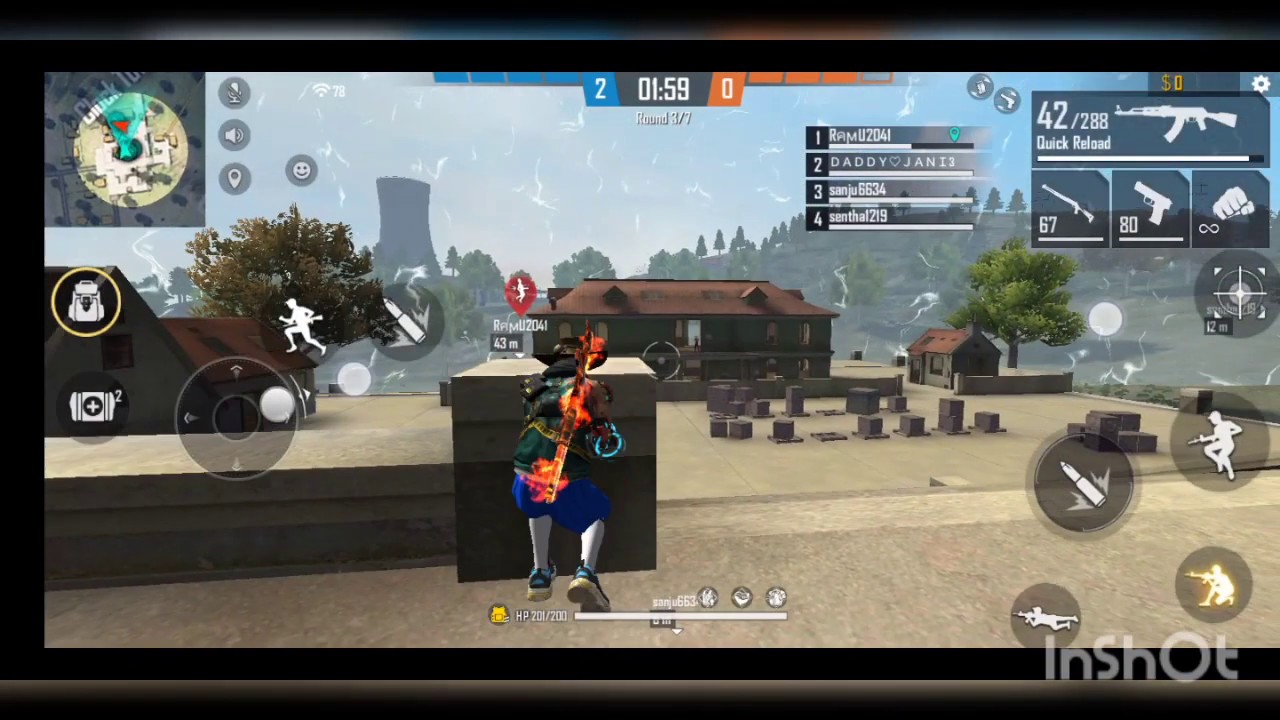 FREE FIRE GAMEPLAY IN TELUGU - YouTube