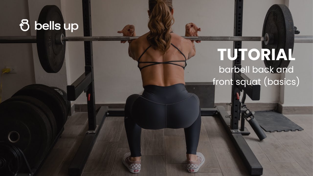 Barbell Back and Front Squat Extra Basic Tutorial - YouTube