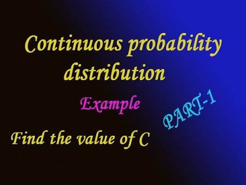 Continuous Probability distribution very good and simple steps example ...