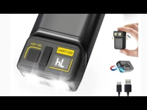 lexall Flashlight, 1200 Lumens EDC Flashlight Rechargeable #shorts ...