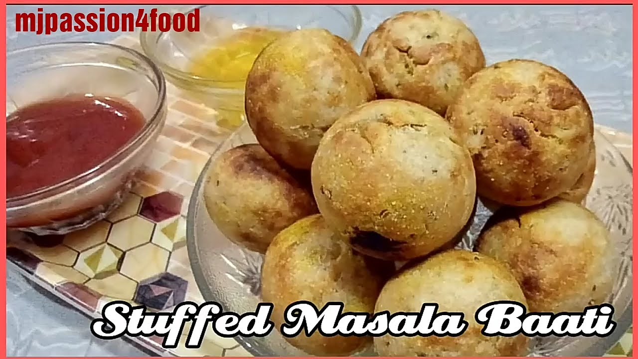 Stuffed Masala Bati in Appe Pan| Stuffed Baati | Breakfast Recipe ...