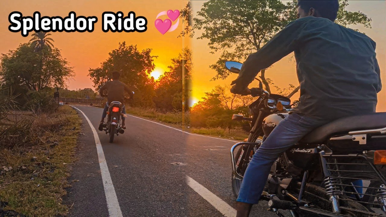 Splendor Ride | Splendor night ride | @ONXVlogsofficial #splendor # ...
