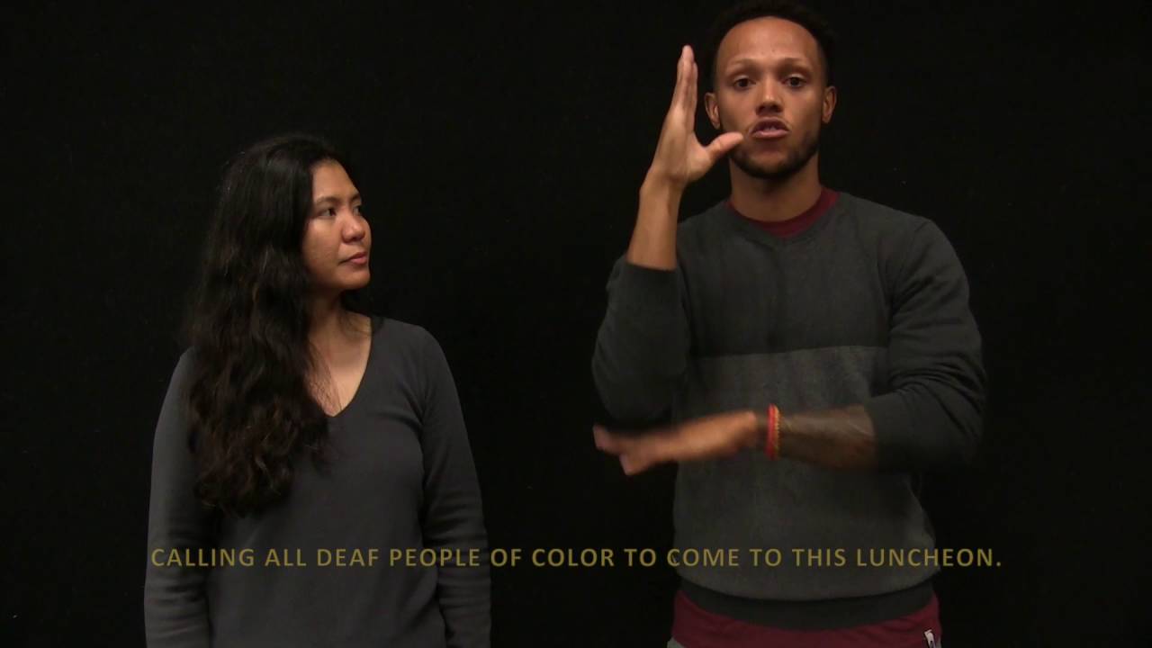 DPOC Luncheon: Calling all Deaf People of Color for a Gathering - YouTube