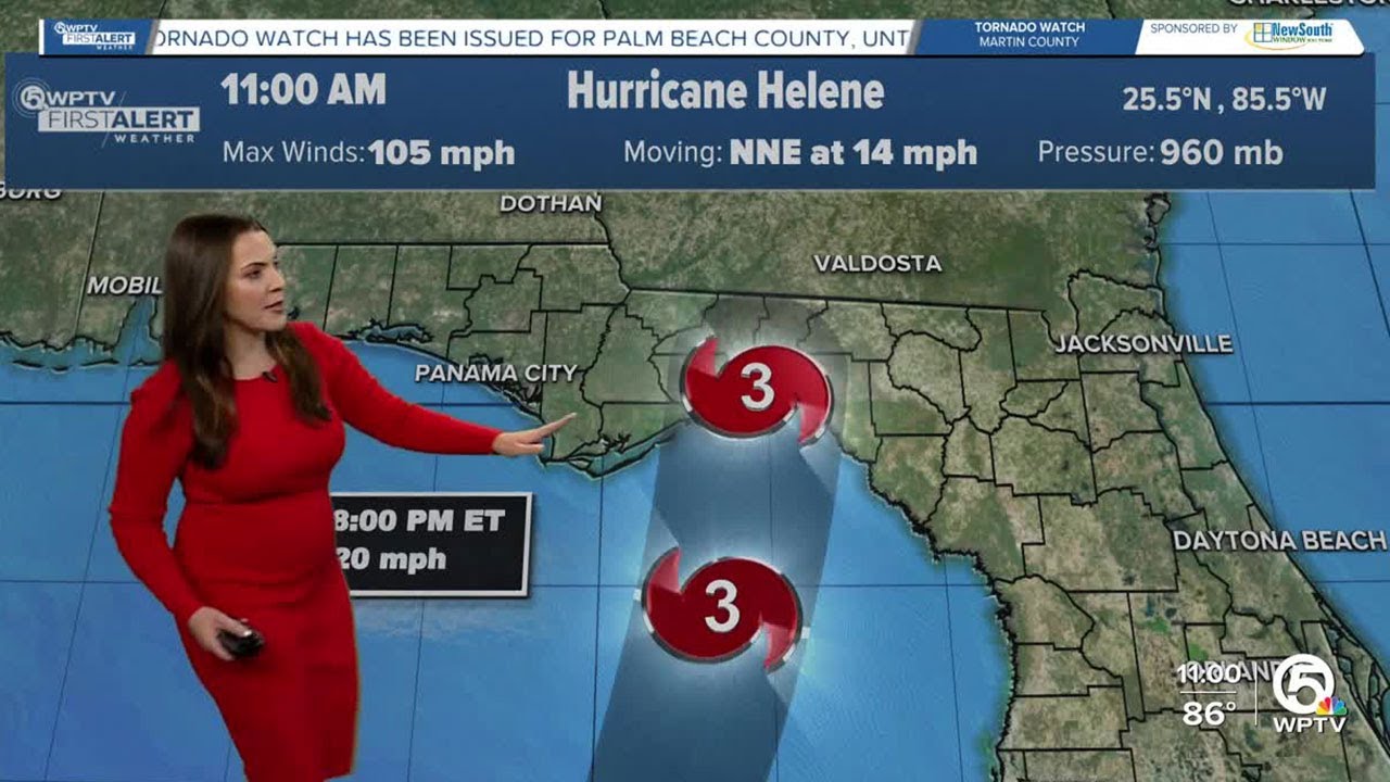 Hurricane Helene forecast, 11 a.m. on Sept. 26, 2024 - YouTube