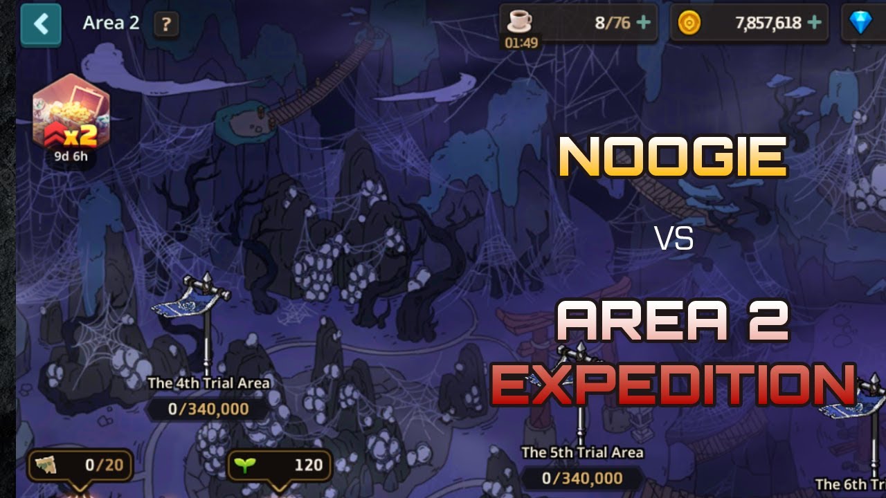 Noogie Guide - Expedition Area 2 - Guardian Tales - YouTube