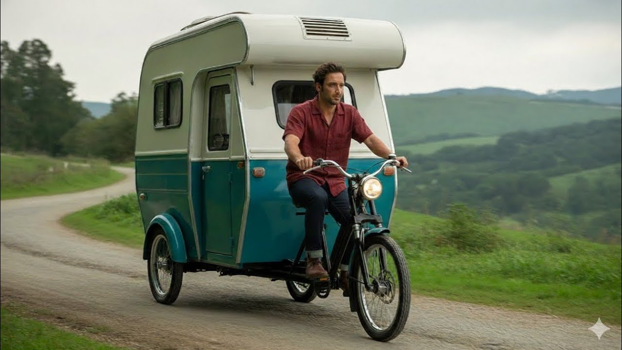 Homeless🤯$1,000 Bike Camper: The Life-Saving Mobile Home for the ...