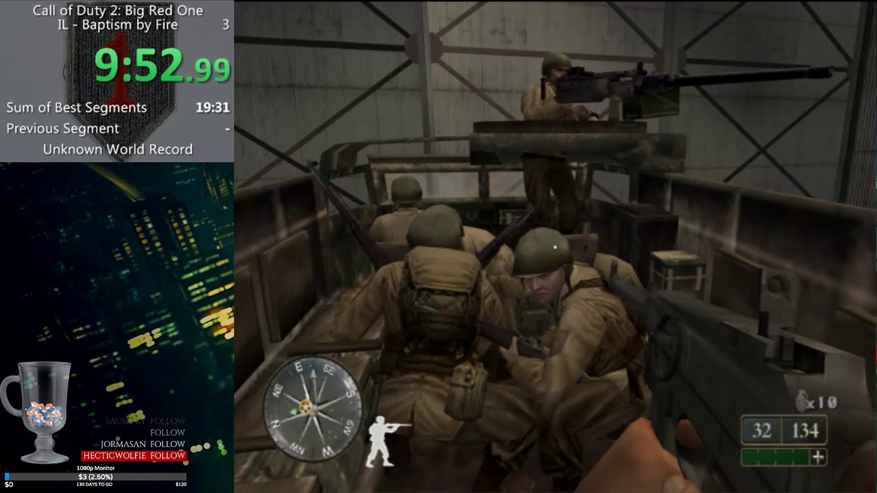 CoD2:BRO IL - Level 1: "Baptism by Fire" - 16:07.74 - YouTube