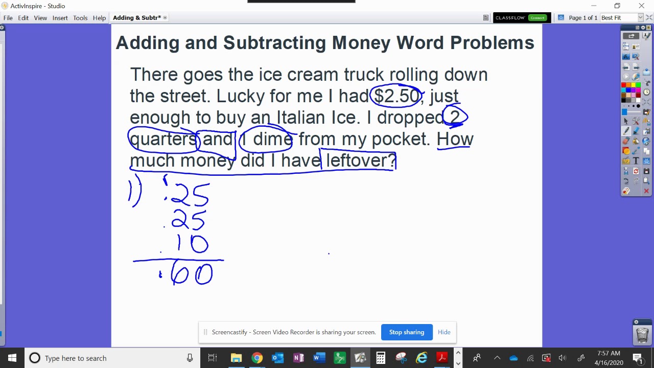 Adding Subtracting Money Word Problems YouTube adding-subtracting-money-word-problems-youtube