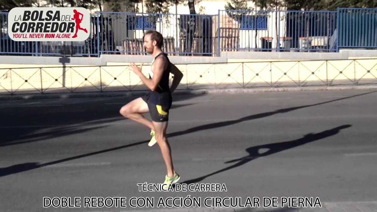 Técnica de carrera: Doble rebote con acción circular de pierna - YouTube