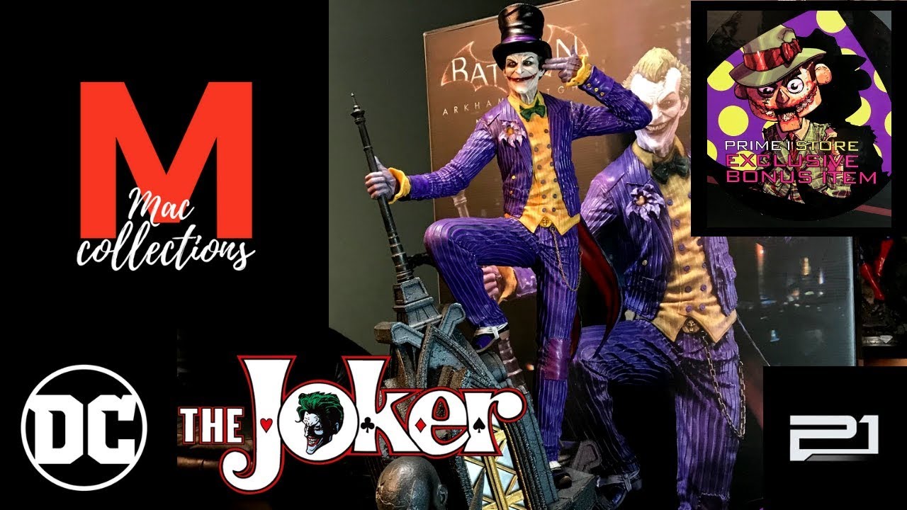 Arkham Knight Joker Ex W/Scarface Bonus By Prime 1 Studios Unboxing ...