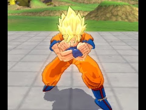 DBZ Budokai Tenkaichi 3 Mod - Goku new power up animation used against ...
