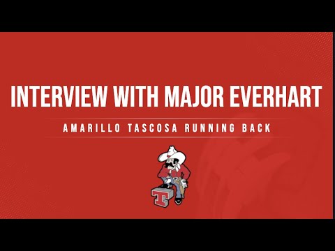 INTERVIEW: Amarillo Tascosa RB Major Everhart - YouTube