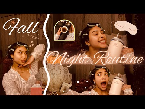 My ~FALL~ School Night Routine 🍁🧸🕯️