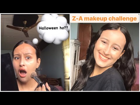 Reverse Alphabetical Order Makeup Challenge//Doing my makeup in Z-A ...