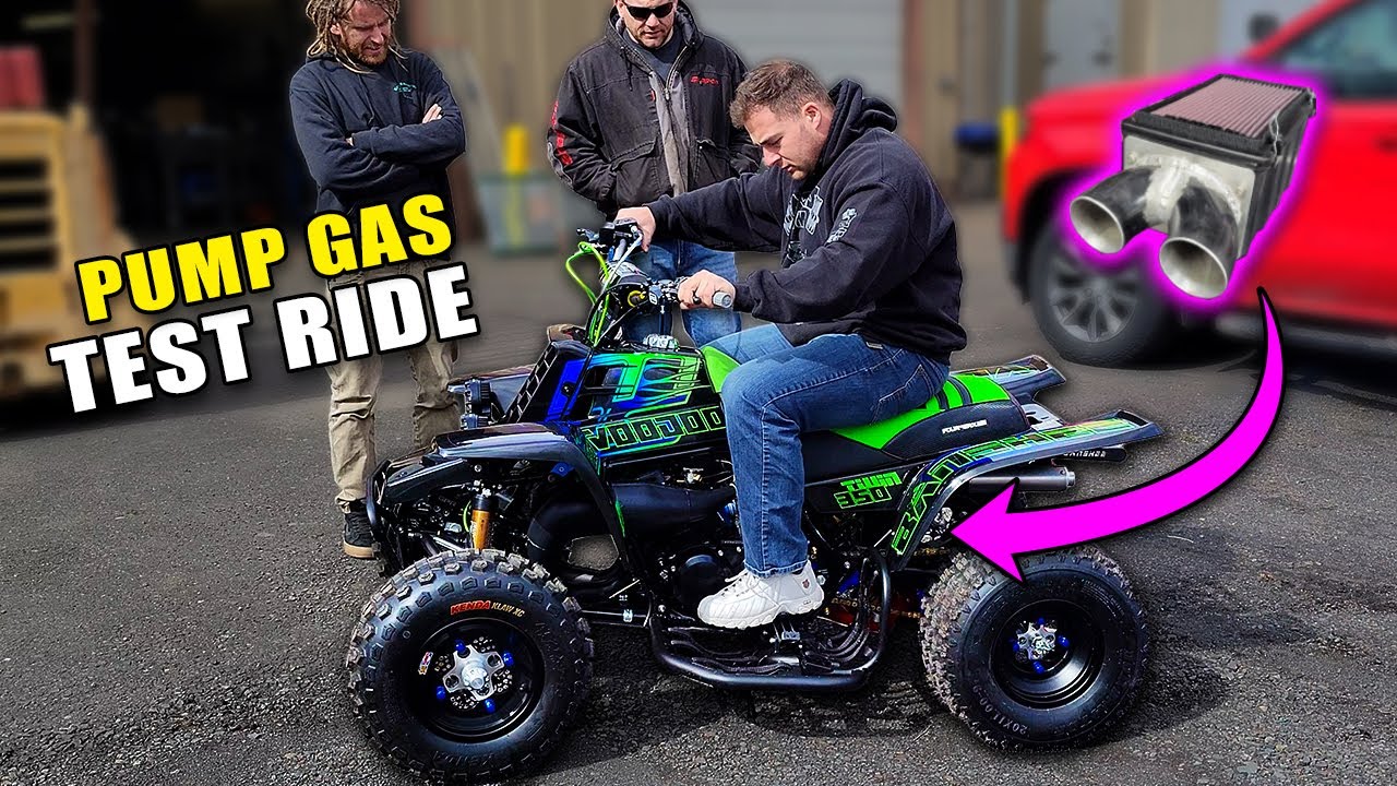 Full Throttle on The Voodoo Banshee! Trail Test Riding on Pump Gas ...