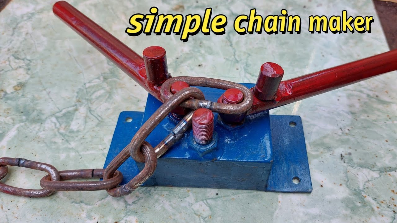 Simple banget..!! Alat pembuat rantai manual. Diy Manual chain maker ...