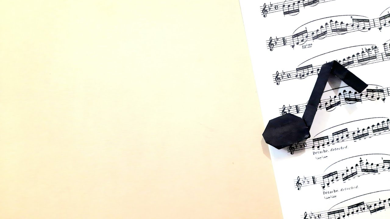 Music note origami | how to make musical origami? - YouTube