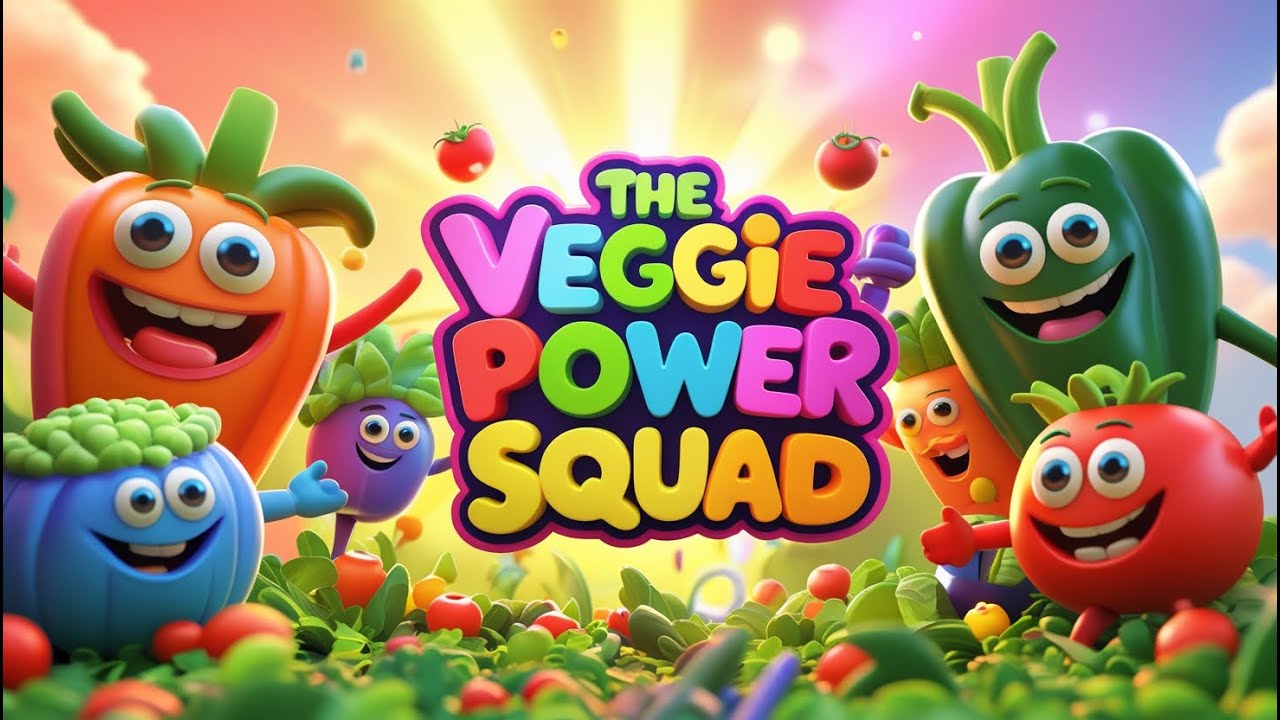 Veggie Power Squad Song for Kids | Fun Learning & Healthy Eating ...