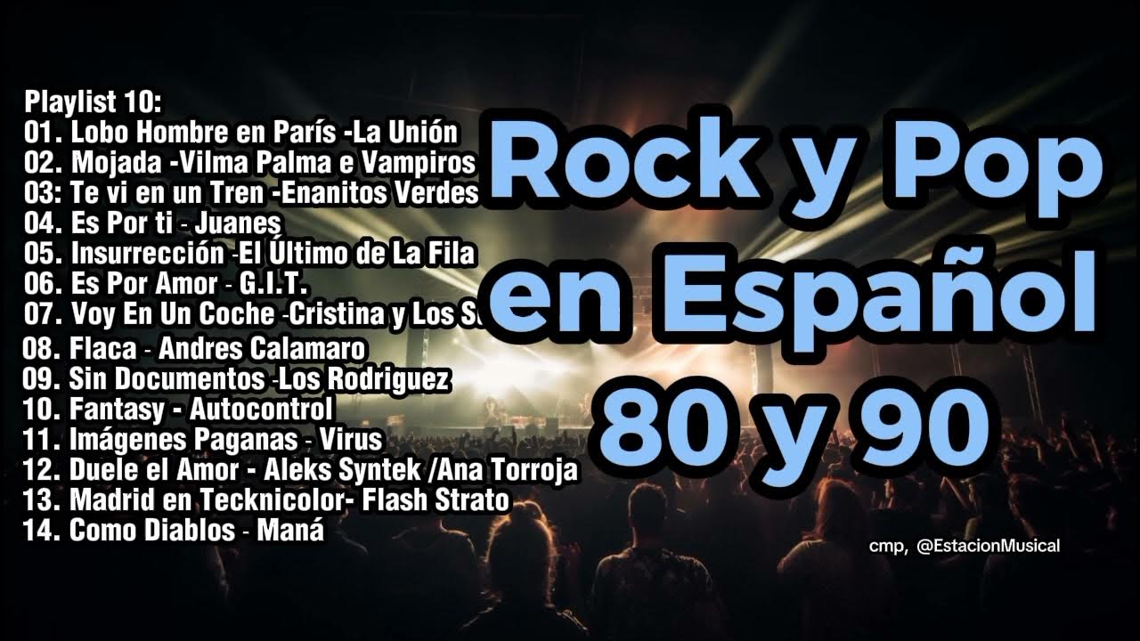 Rock En Español de los 80 y 90 - Clasicos Del Rock 80 y 90 en Español - Playlist 10 - YouTube