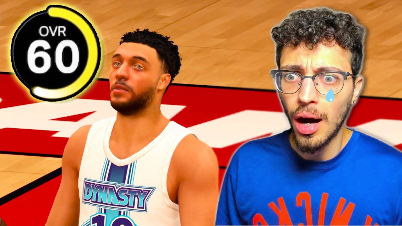 I played as a 60 OVERALL on HALL OF FAME... (NBA 2K25 MyCareer Episode ...