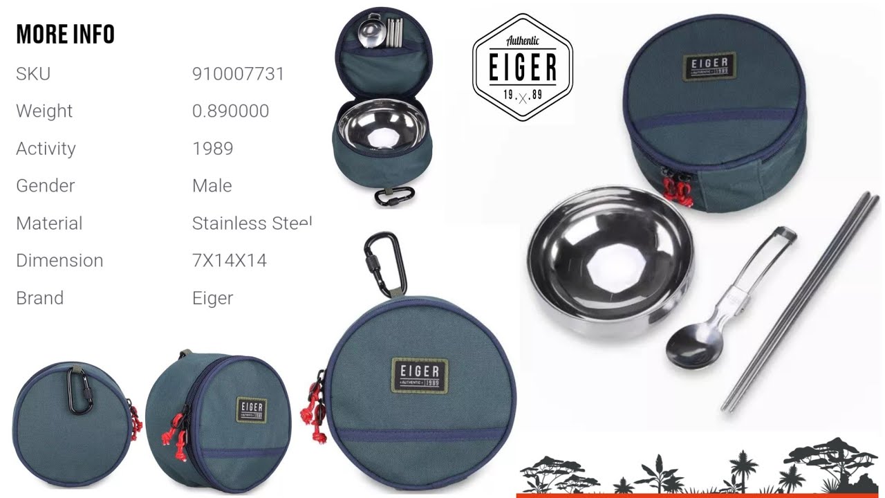 EIGER MEAL PACKAGE 1989 || 910007731 || PERLENGKAPAN ALAT MAKAN EIGER ...