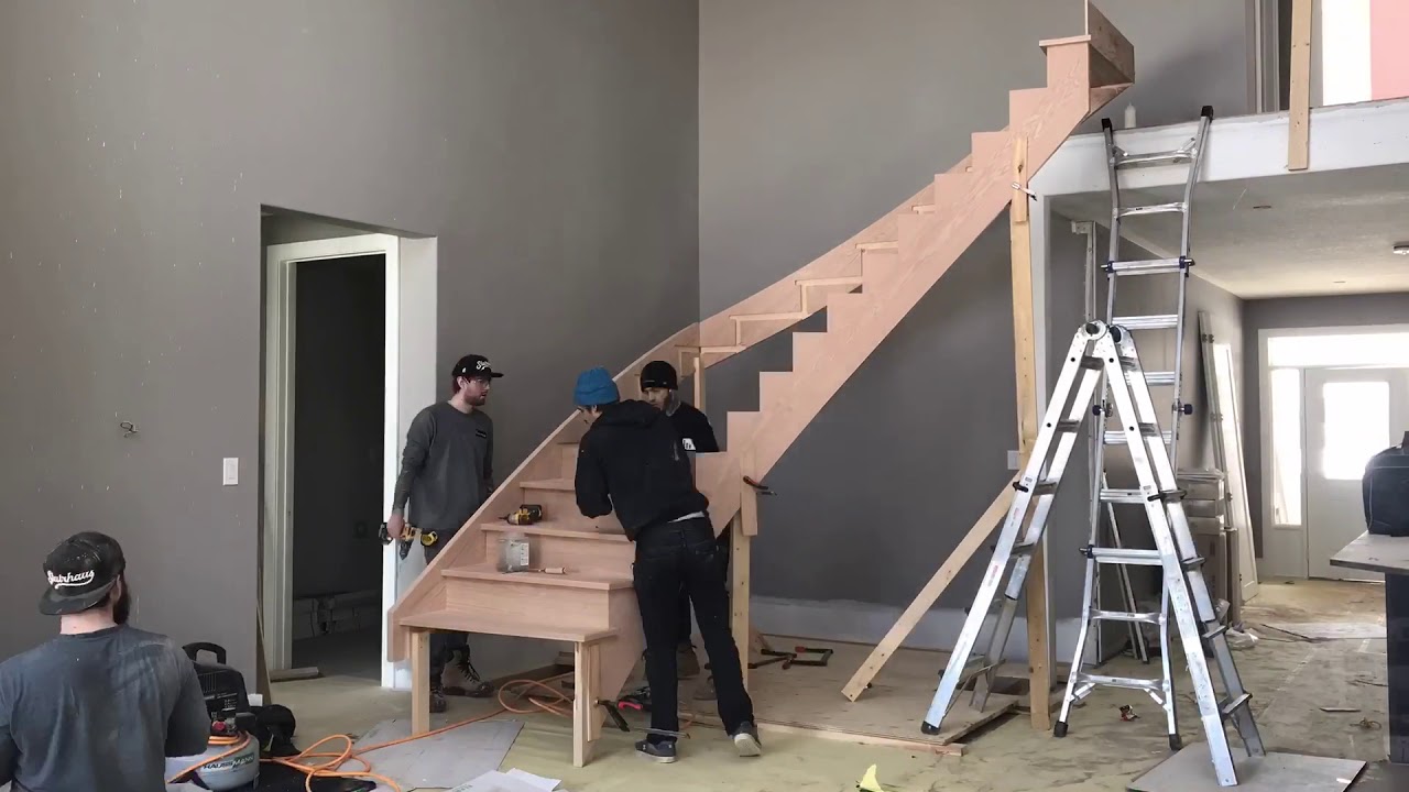 Winderbox/circular stair assembly - YouTube