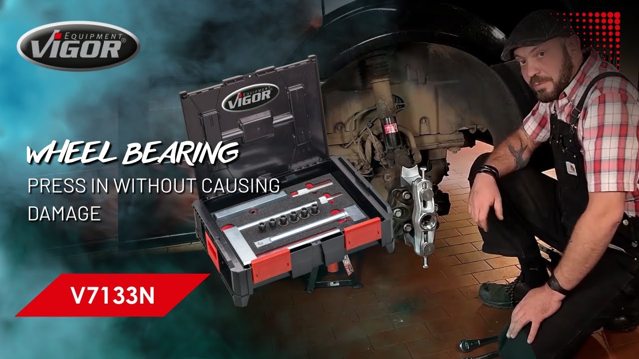 VIGOR wheel bearing tool kit for rear-wheel drive vans - YouTube