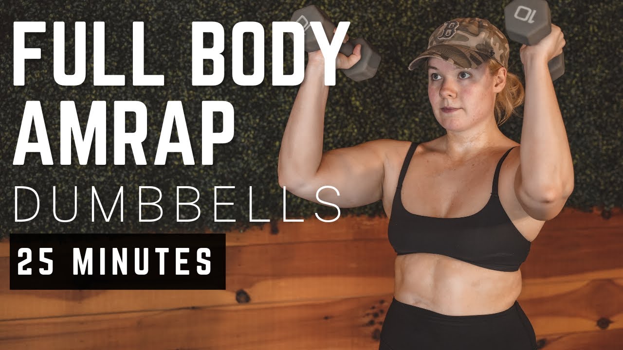 25 Min Full Body AMRAP (Warm up + Cool Down) - YouTube