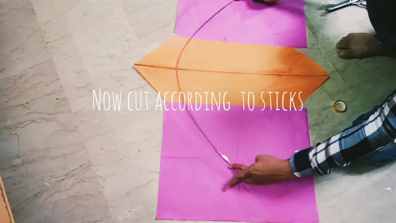How to make colorful paper kite #diy #kite #paperkite #Guda #PatangBazi ...