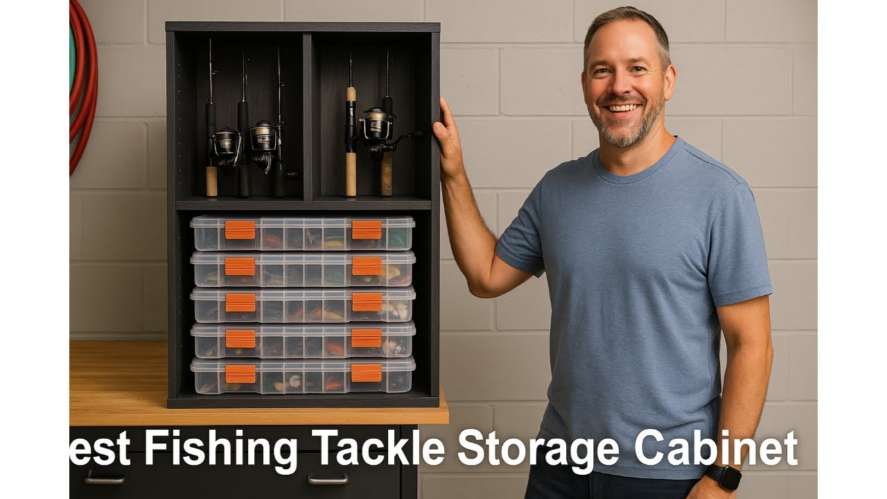 🎣 Best Fishing Tackle Storage Cabinet | SOYEEZE Fishing Rod Holders for ...