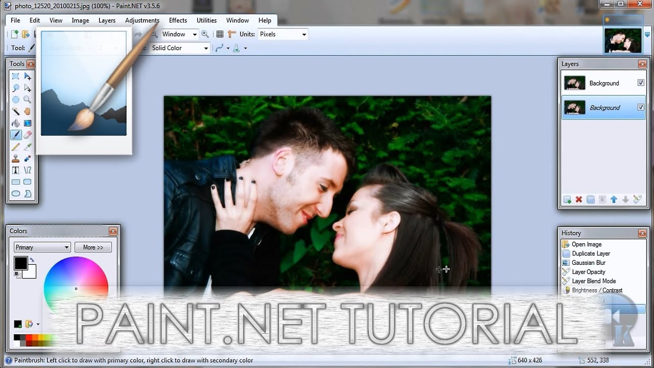 Paint.NET tutorial number 58 - Glamor effect - YouTube