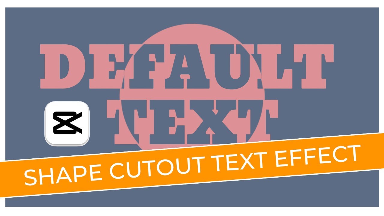 CapCut PC Tutorial: Create Shape Cutout Text Effect | Step-by-Step ...