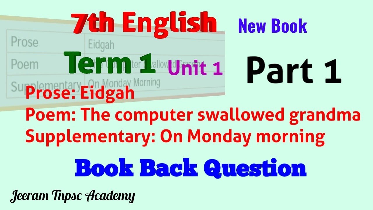7th English New Book Term 1 Unit 1 Book Back Question Answer Jeeram 7th-english-new-book-term-1-unit-1-book-back-question-answer-jeeram
