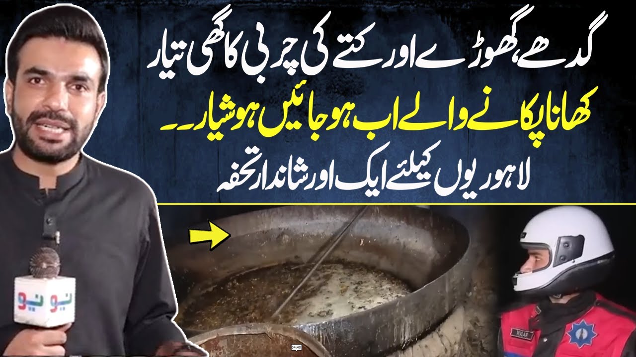 Ghadhay Ghory Aur Kutty Ki Charbi Ka Ghee Tayar | Pakistan Puchta Hai ...